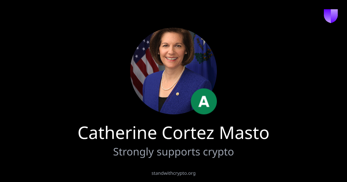 Catherine Cortez Masto Crypto Policy Stance | Stand With Crypto