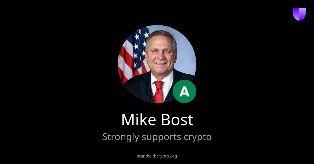 Mike Bost Crypto Policy Stance | Stand With Crypto